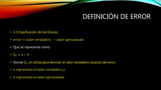 Definicion de error | PPT