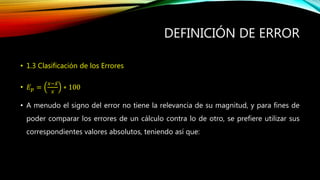 Definicion de error | PPTX