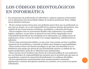 Definicion de la etica informatica.......aman daaaaaaaaa | PPTX