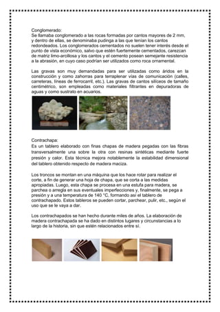 Definicion de materiales | DOCX