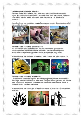 Definicion de materiales | DOCX