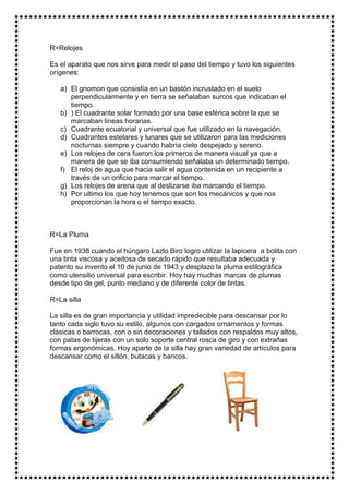 Definicion de materiales | DOCX