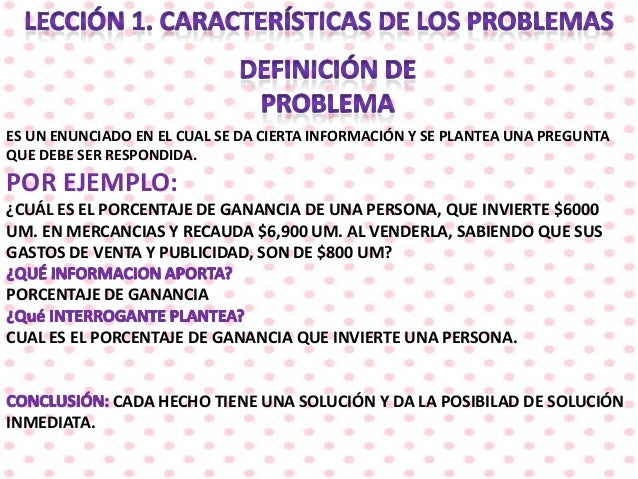 Definicion de problema