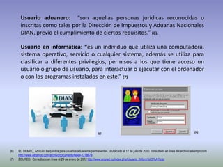 Definicion de usuarios | PPTX