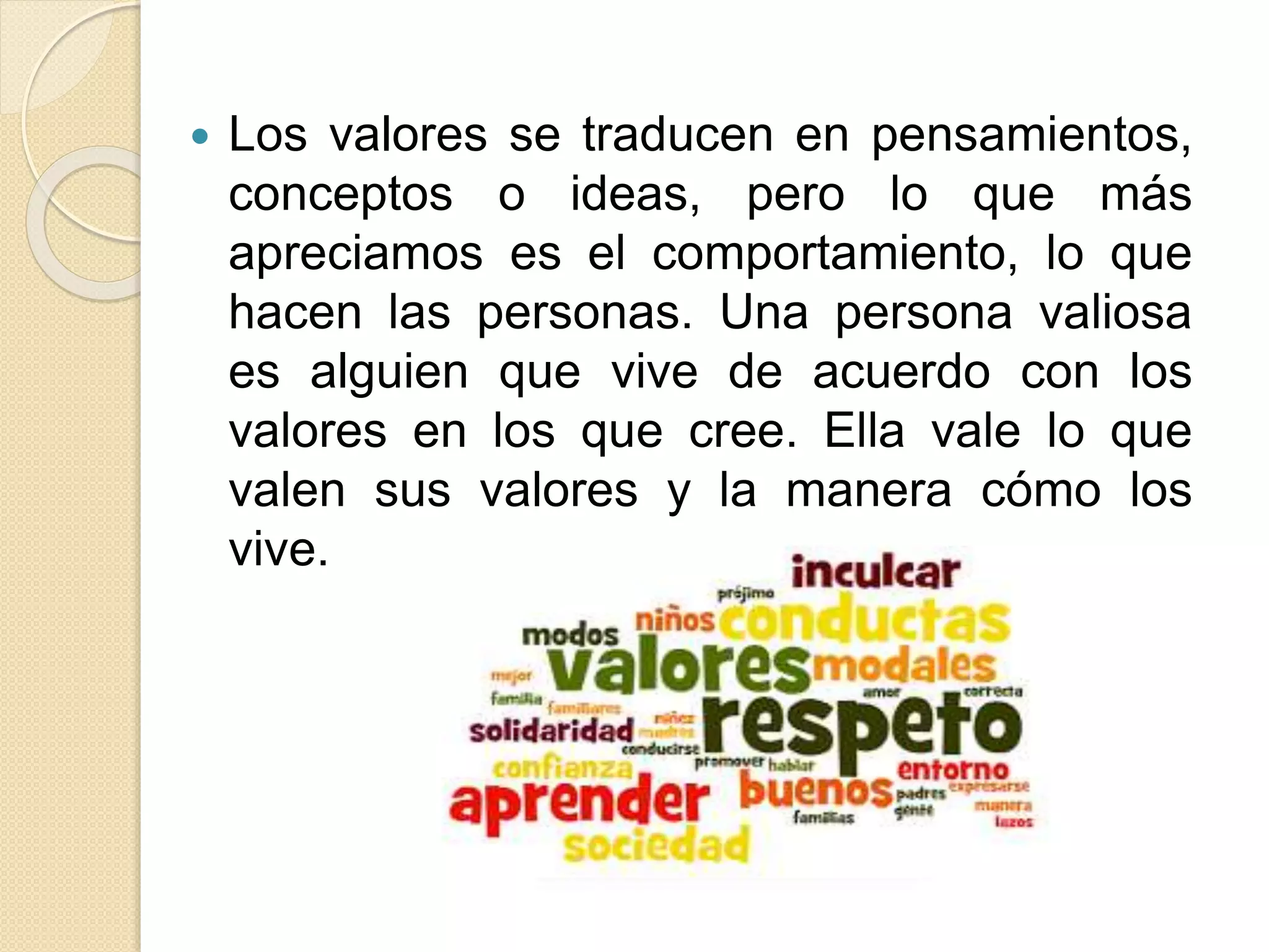 Definicion de valores | PPTX