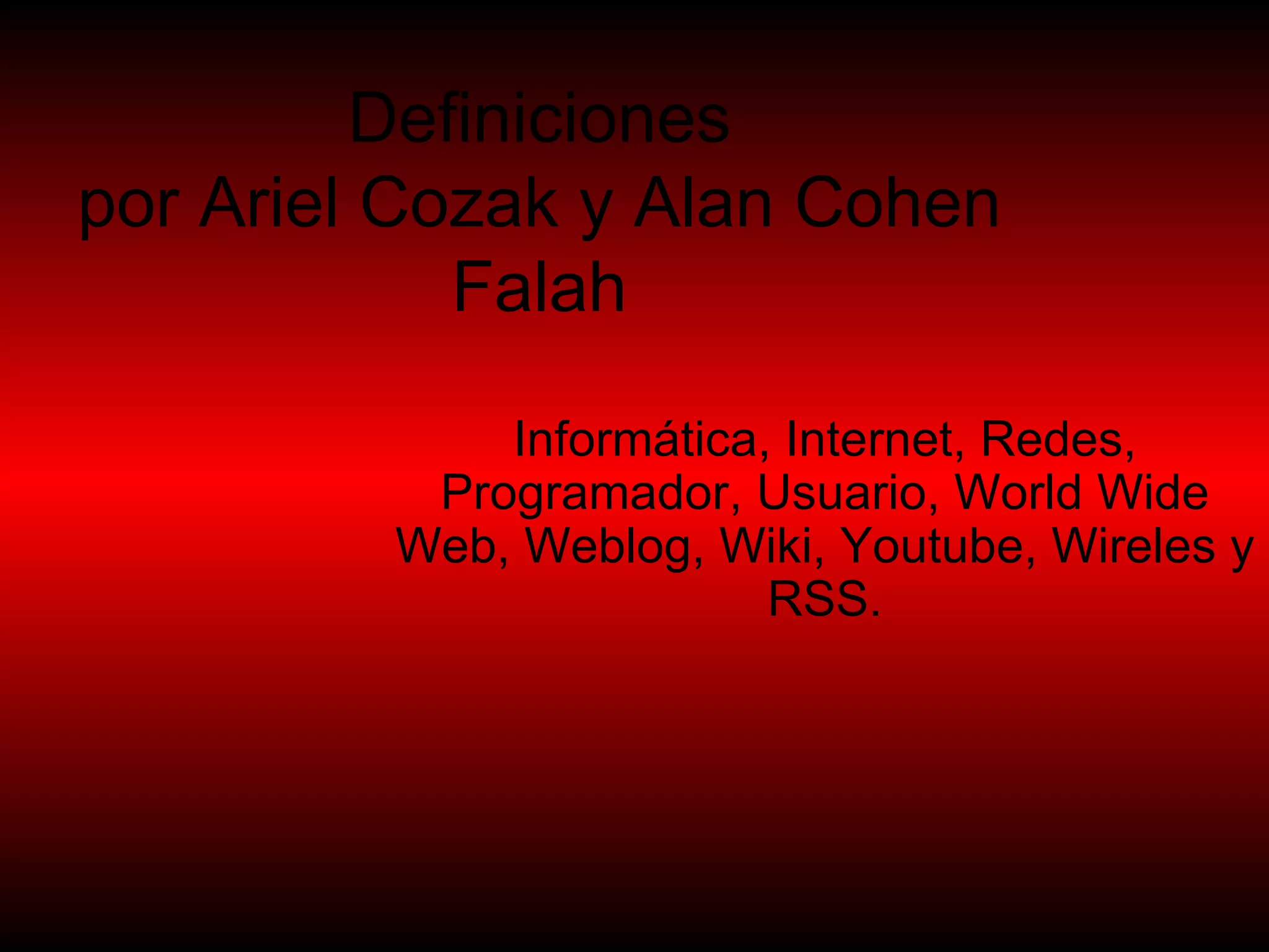 Definiciones | PPT