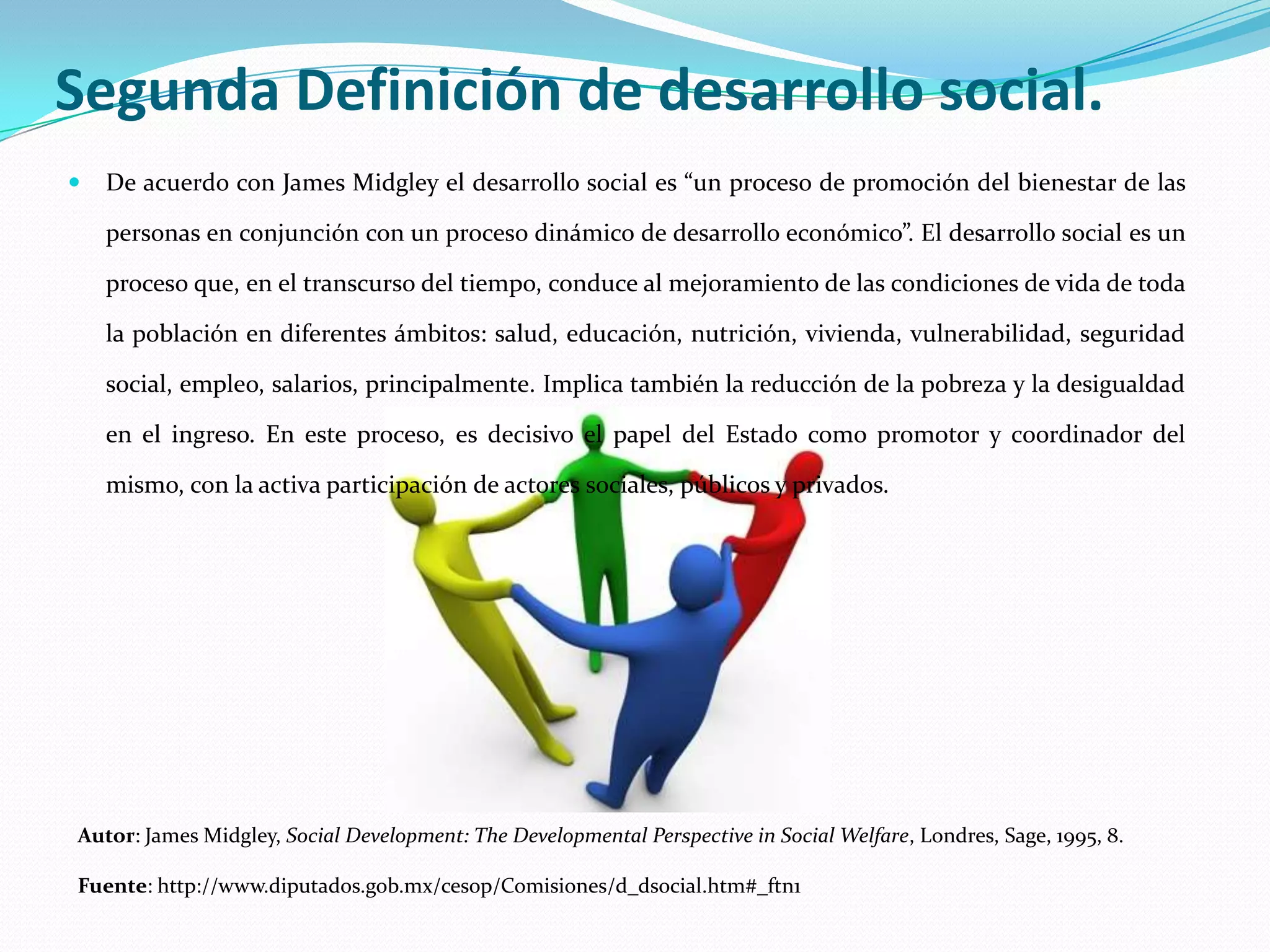 Definiciones de Desarrollo Social: Por JcF2 | PPT