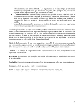 Definiciones de resumen | PDF