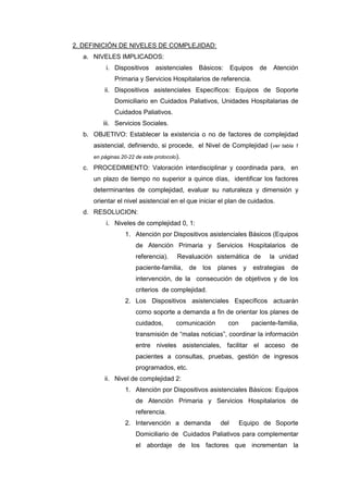 Definicion niveles complejidad | PDF