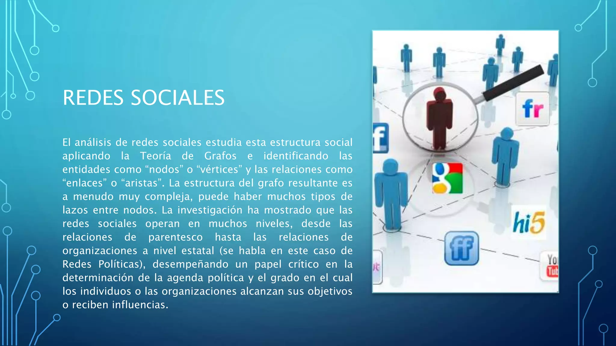 Definicion y caracteristicas de las Redes Sociales | PPT