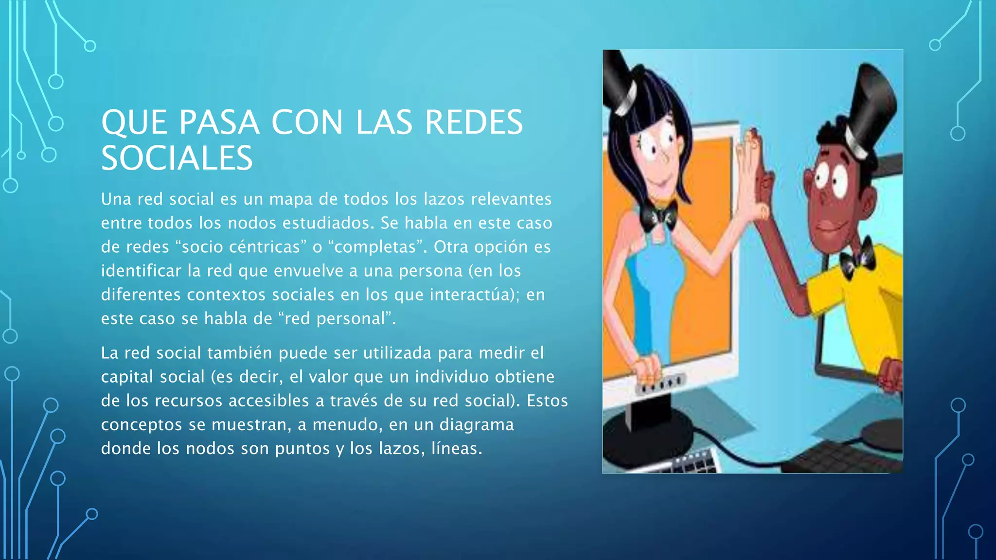 Definicion y caracteristicas de las Redes Sociales | PPT