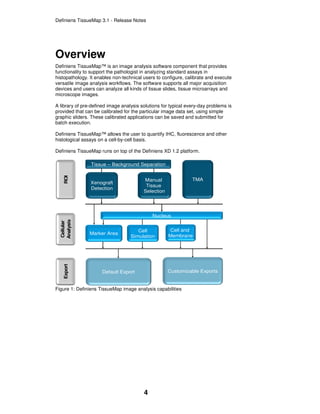 Definiens Tissue Map 3.1 Release Notes | PDF