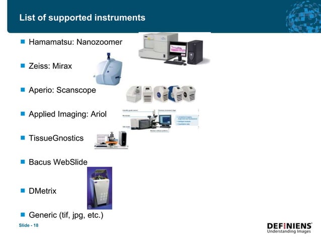 Definiens Tissue Studio Advanced Digital Pathology Image Analysis Solution | PPTX
