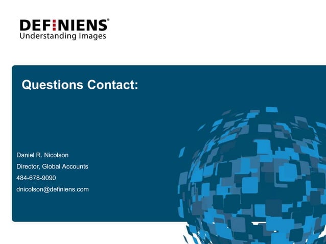 Definiens Tissue Studio Advanced Digital Pathology Image Analysis ...