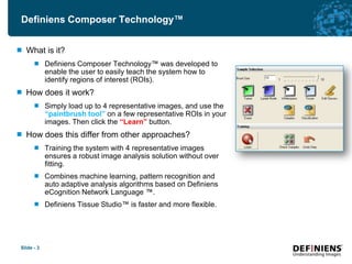 Definiens Tissue Studio Advanced Digital Pathology Image Analysis ...