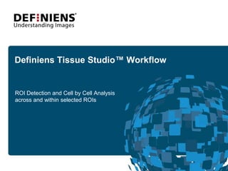 Definiens Tissue Studio Advanced Digital Pathology Image Analysis ...
