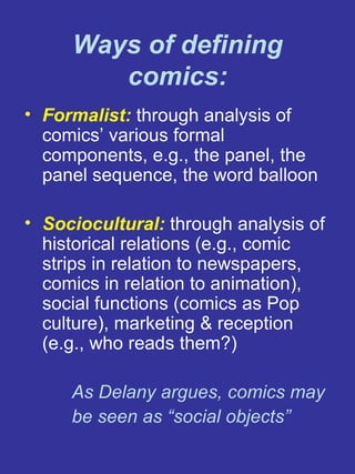 Comic Books (Golden Age) | PPT | Comics and Graphic Novels | Books and Literature