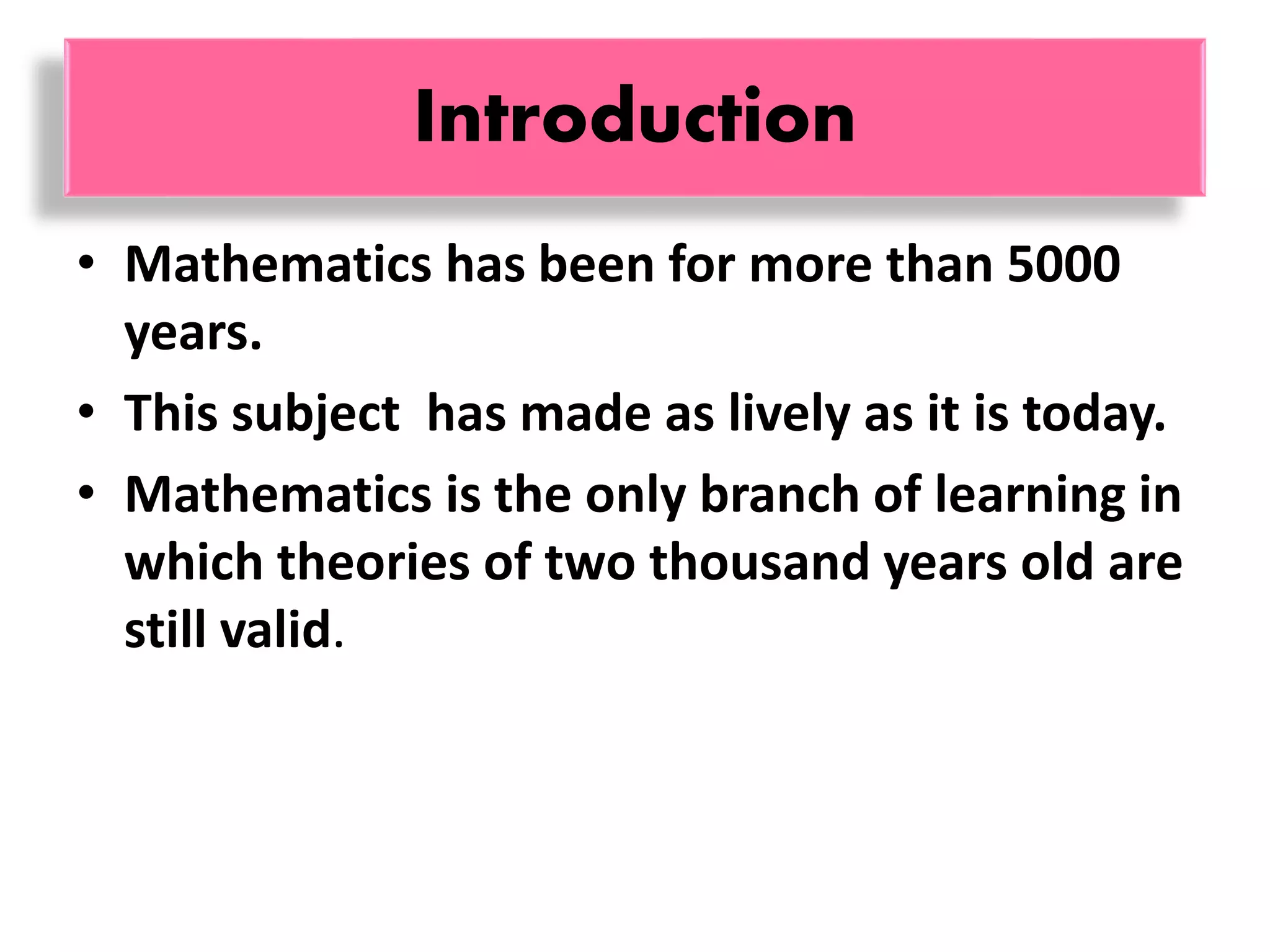 DEFINITION OF MATHEMATICS | PPTX