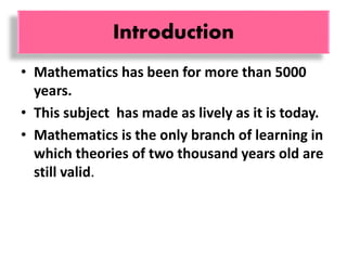 DEFINITION OF MATHEMATICS | PPTX