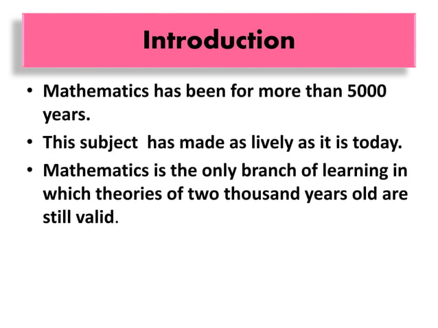 DEFINITION OF MATHEMATICS | PPTX