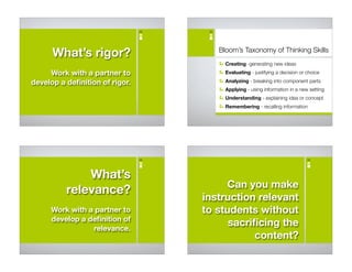 Defining rigor-and-relevance | PPT