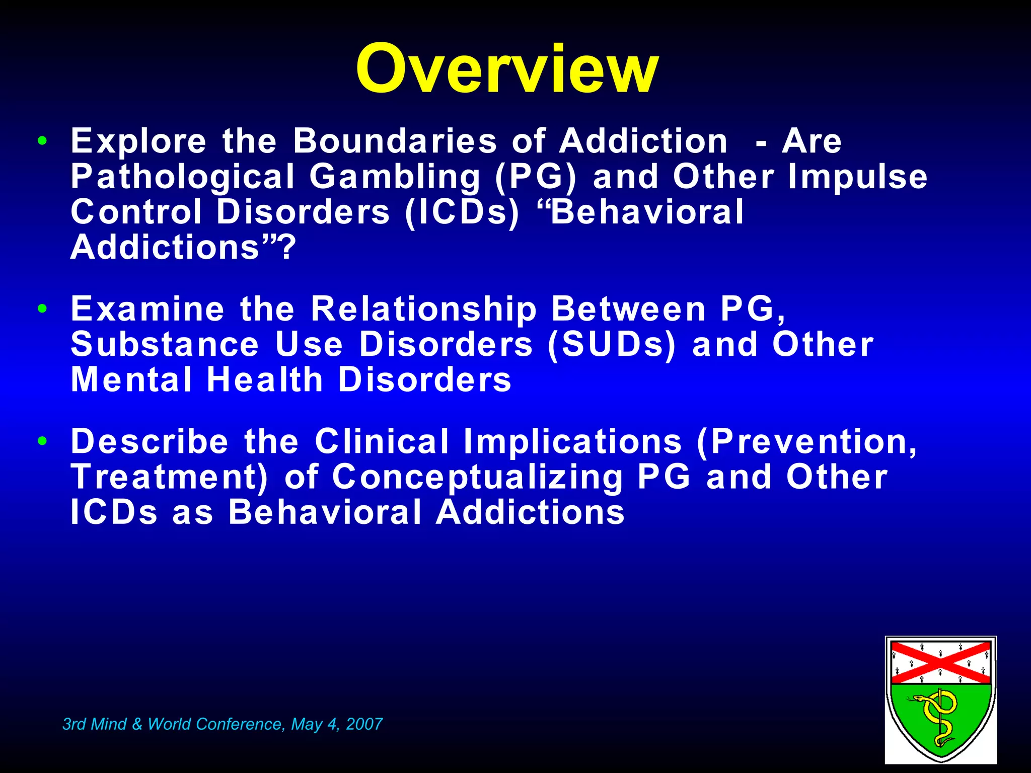 Defining the Boundaries of Addiction: A Biological Perspective | PPT