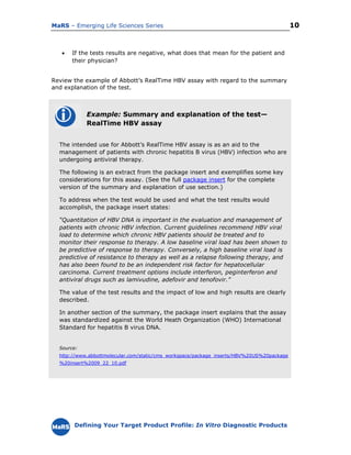 Defining your-target-product-profile in-vitro-diagnostic-products | PDF