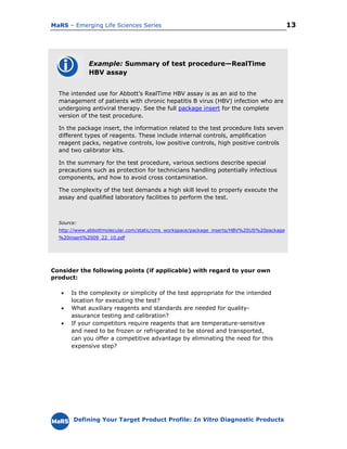 Defining your-target-product-profile in-vitro-diagnostic-products | PDF