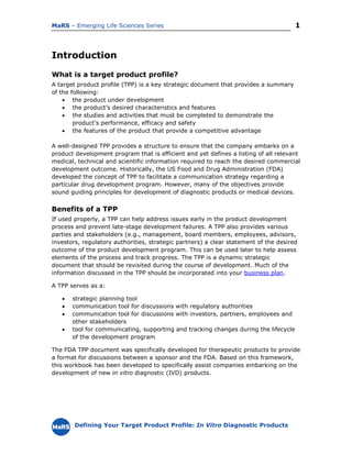 Defining your-target-product-profile in-vitro-diagnostic-products | PDF