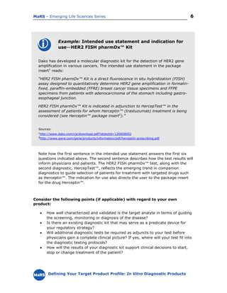 Defining your-target-product-profile in-vitro-diagnostic-products | PDF