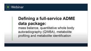 Defining a Full Service ADME Data Package | PPT