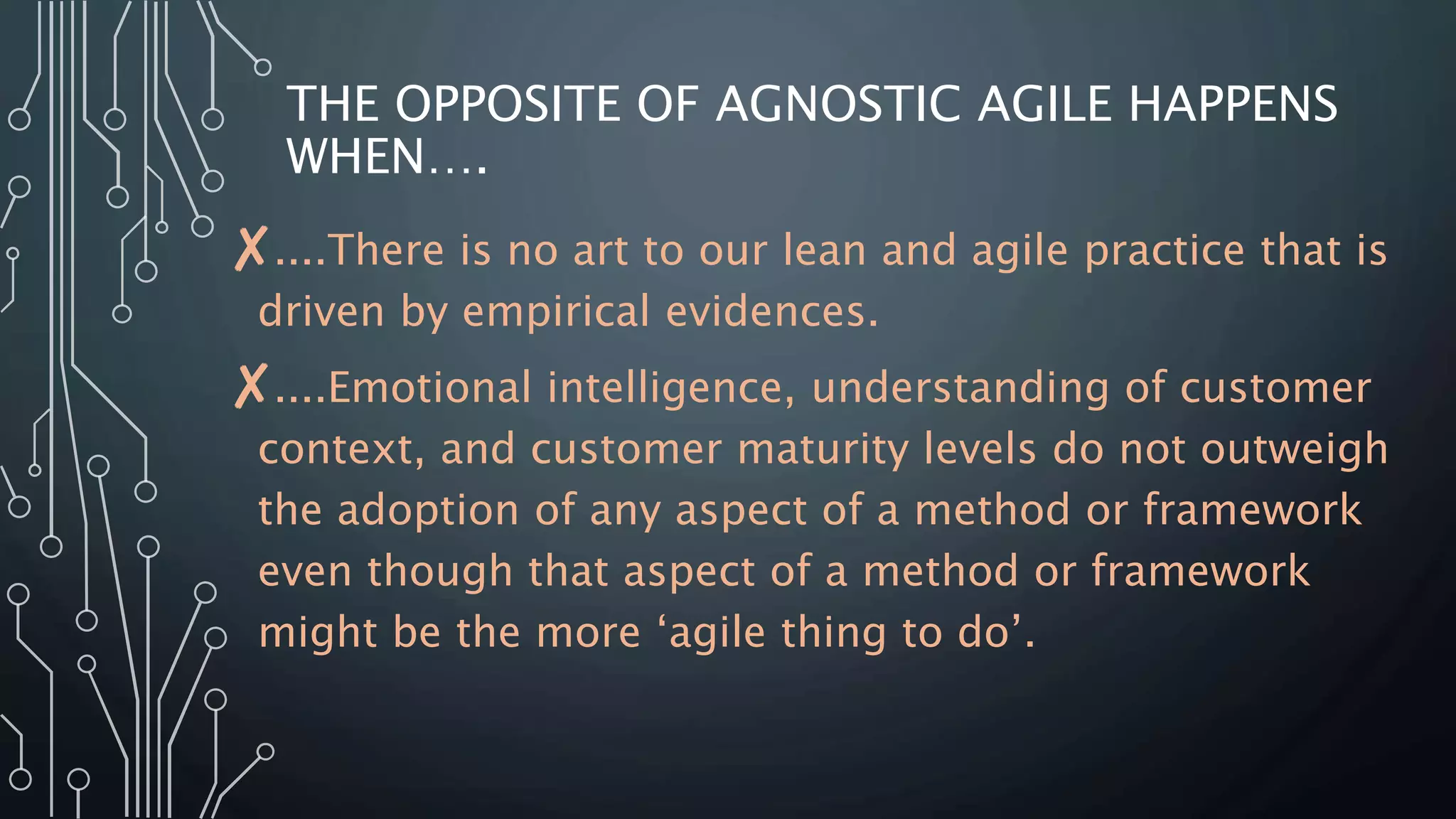 Defining agnostic agile | PPTX