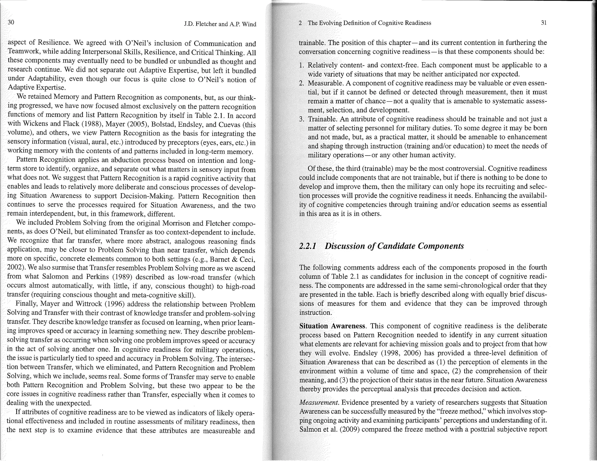 Defining and measuring cognitive readiness | PPT