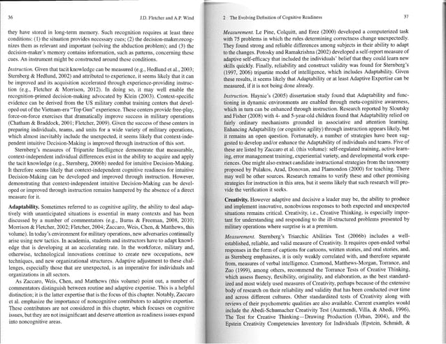 Defining and measuring cognitive readiness | PPT