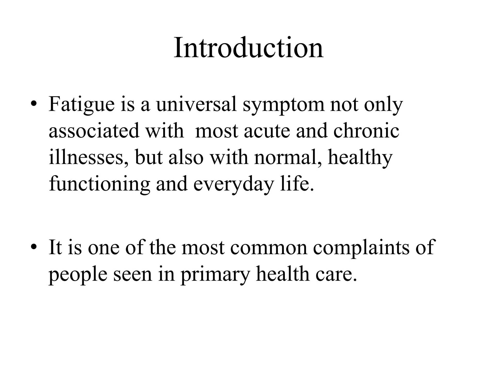 Defining and measuring fatigue | PPT | Diseases and Conditions ...