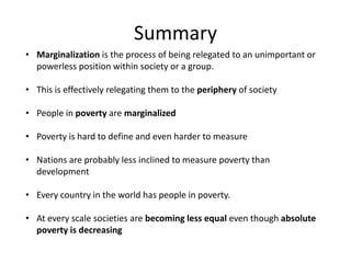 Defining and measuring poverty | PPTX
