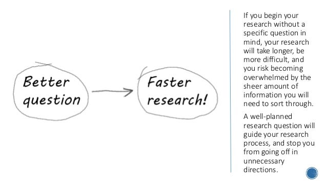 Defining a Research Question and Doing Background Research
