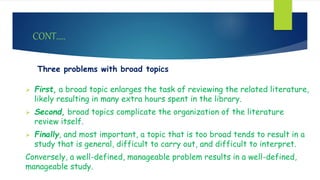 Defining a research topic | PPTX