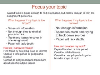 Defining a topic | PPT