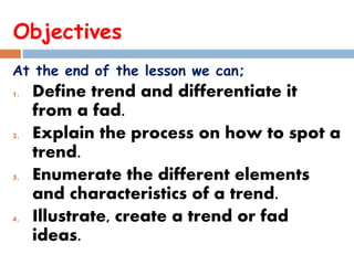 Defining a trend | PPTX
