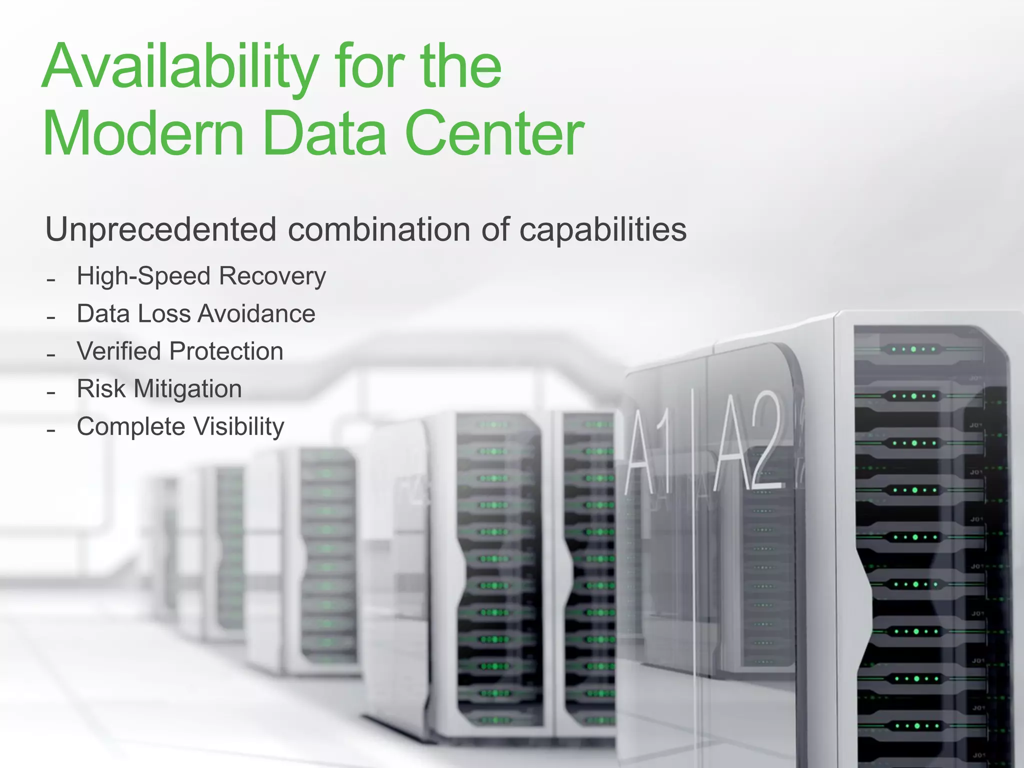 Defining availability for the modern data center | PDF