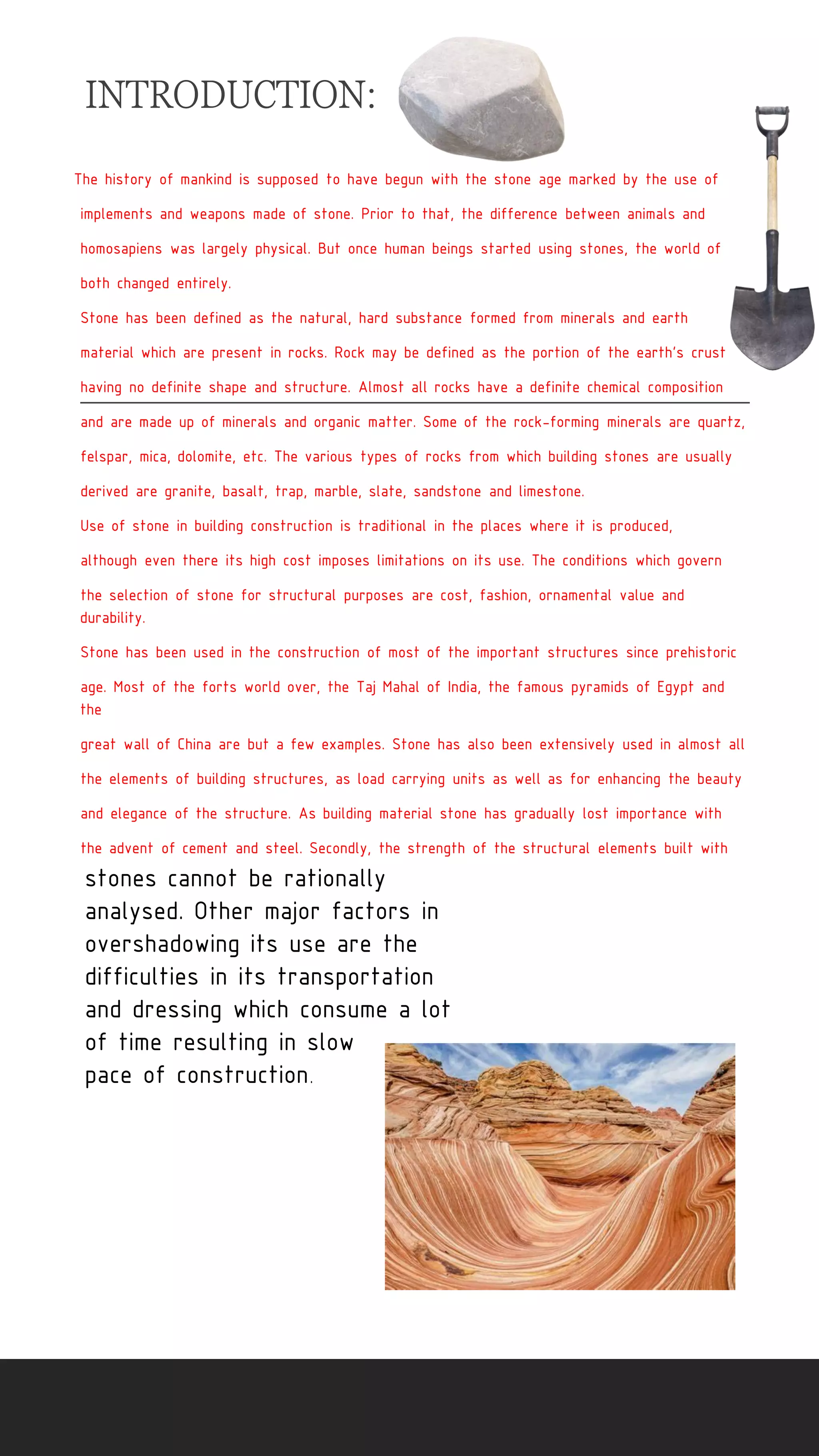 Defining basalt and sandstone. | PDF