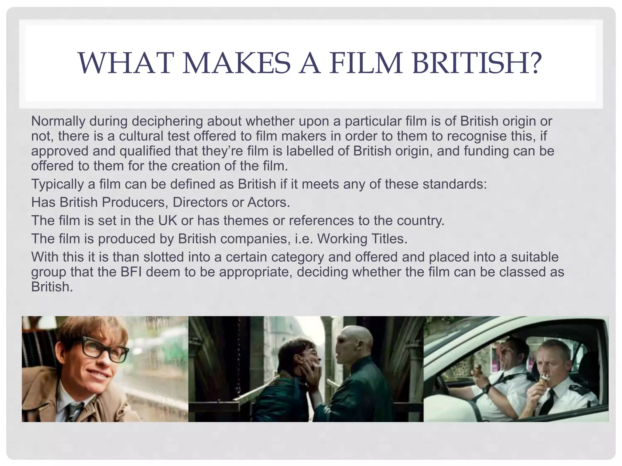 Defining british film | PPTX