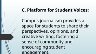 diffenrent meanings or definition and DEFINING CAMPUS JOURNALISM.pptx
