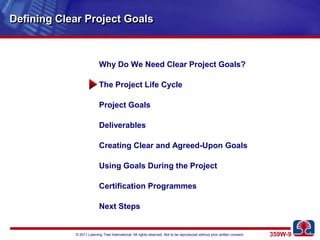 Defining clear project goals | PPTX