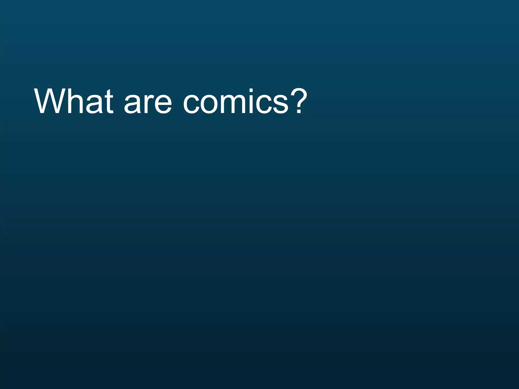 Defining comics | PPTX