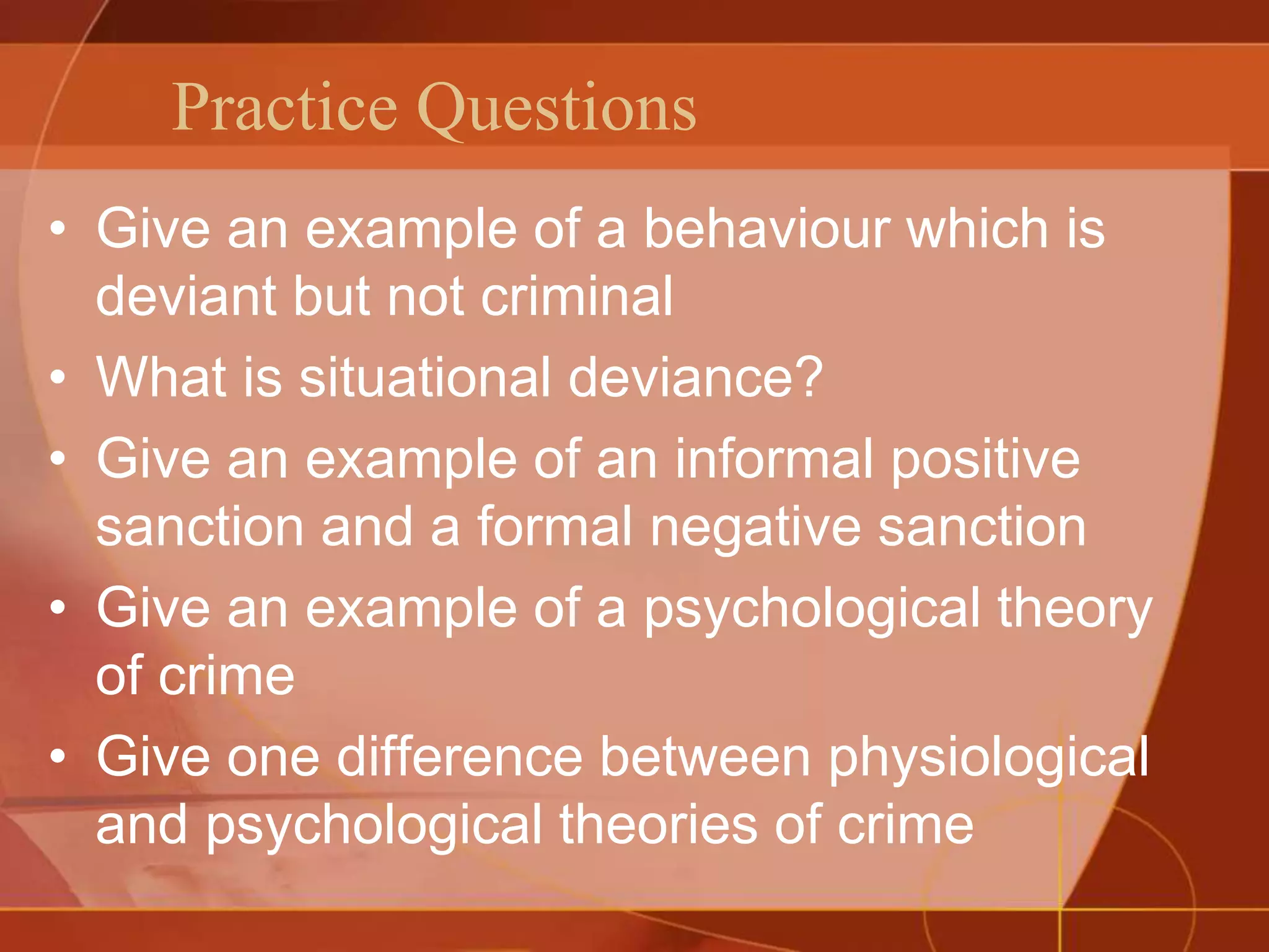 Defining Crime and Deviance | PPTX