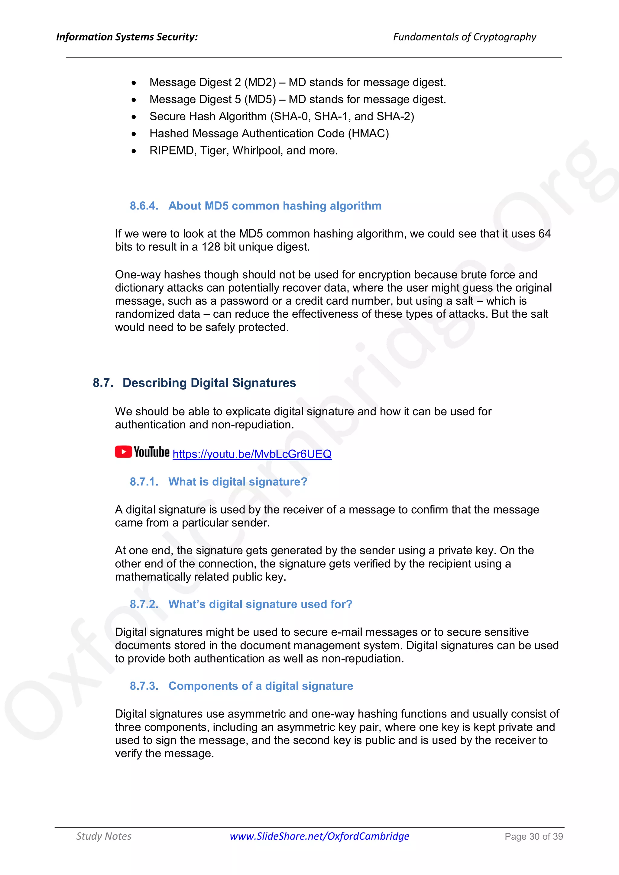 Defining Cryptography (Cryptography fundamentals 1/2) | PDF Defining Cryptography (Cryptography fundamentals 1/2) | PDF
