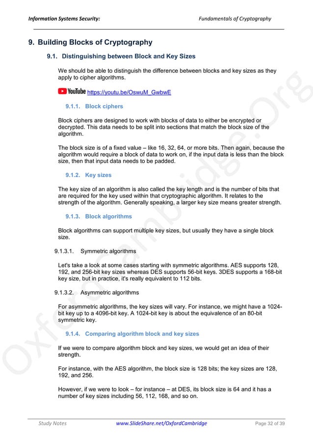 Defining Cryptography (Cryptography fundamentals 1/2) | PDF