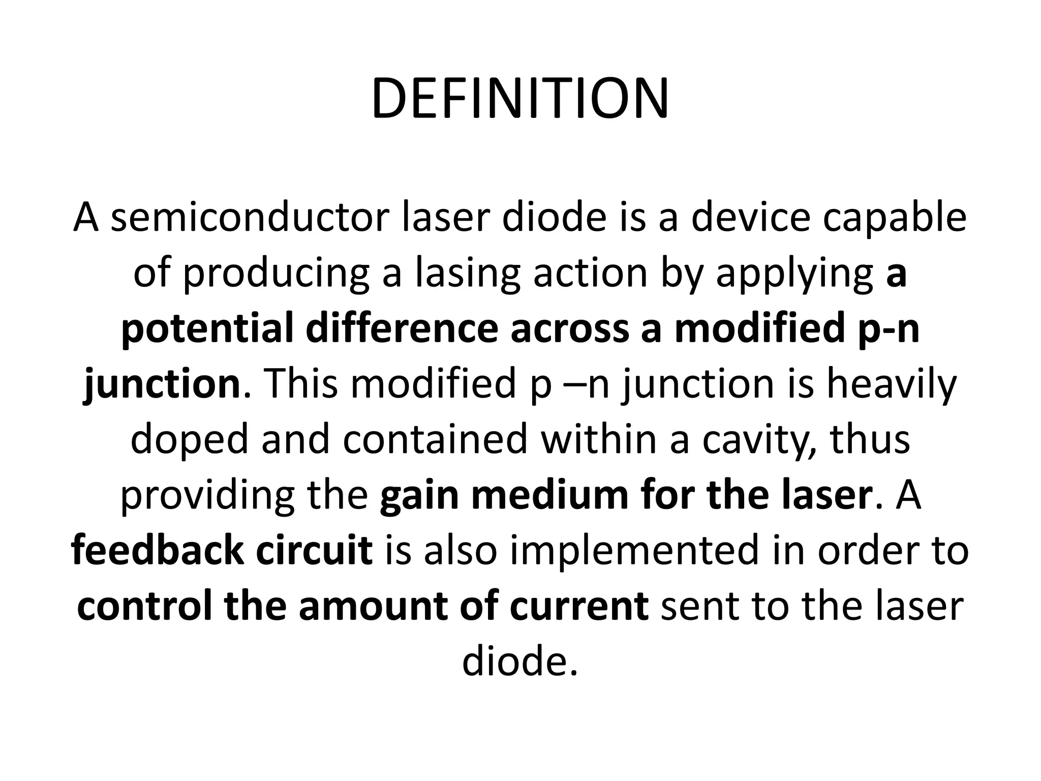 DIODE LASER MECHANISM OF ACTION | PPTX